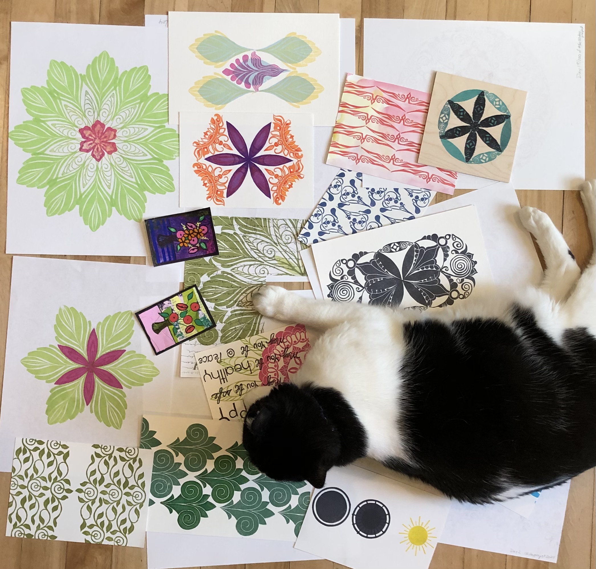 Mandala Exploration in the First 50+ Days | Jeanette Clawson Art